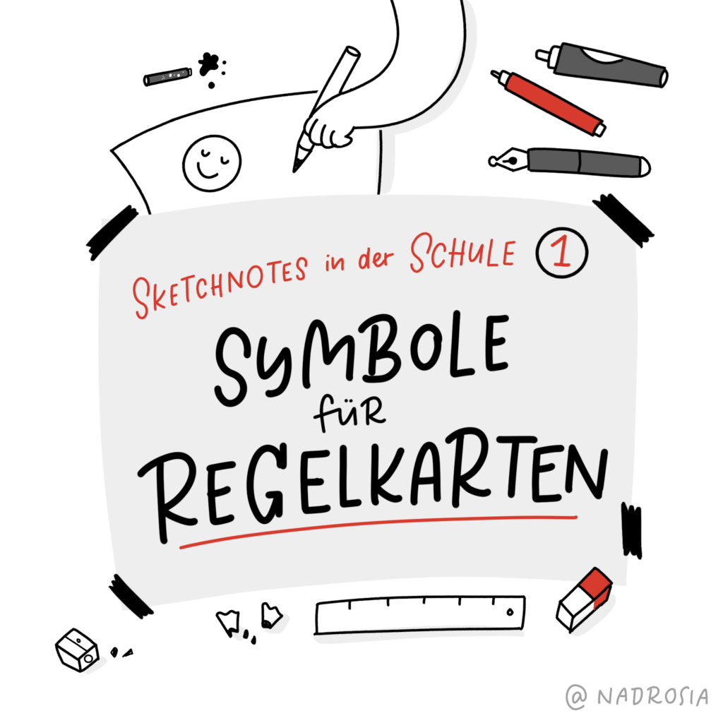 Sketchnotes in der Schule nutzen – Symbole für Regelkarten zum ...